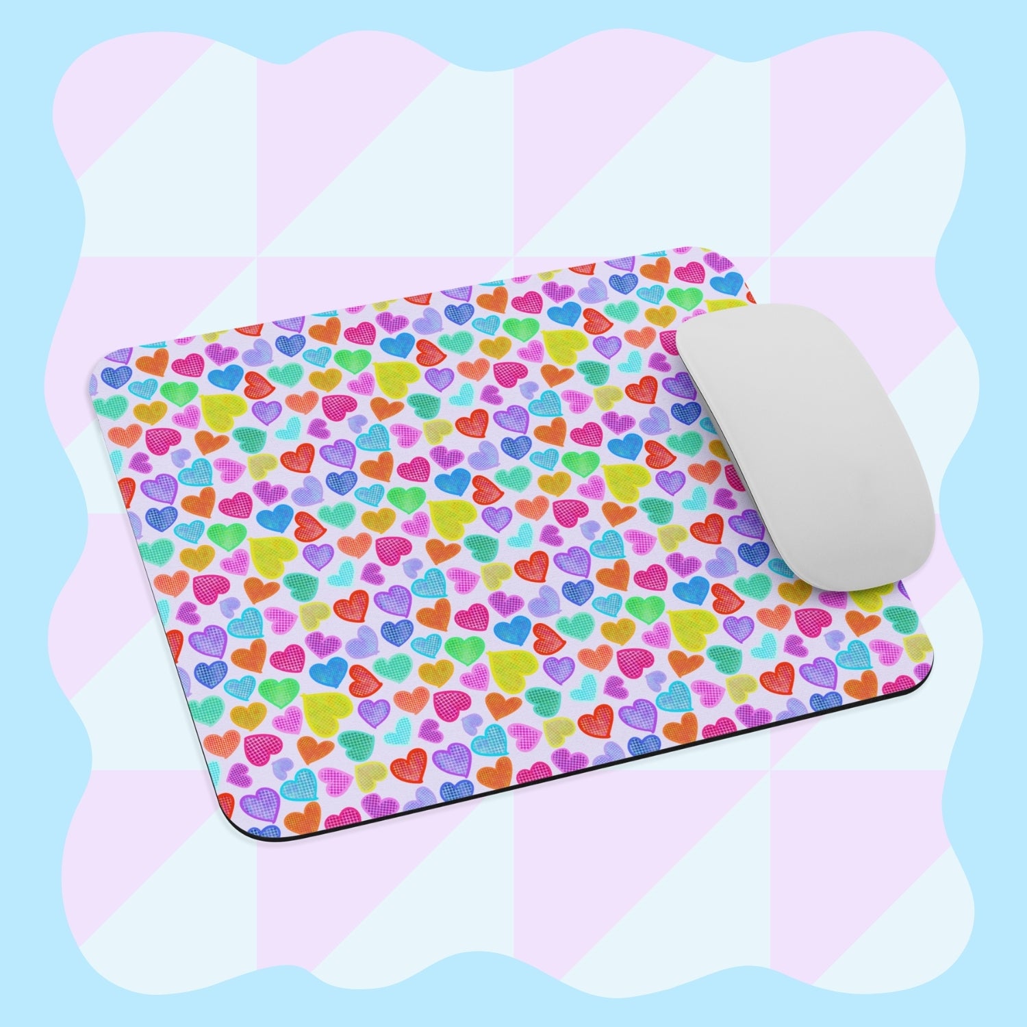 Heart Attack Mouse Pad – My Favourite Colour is Rainbow